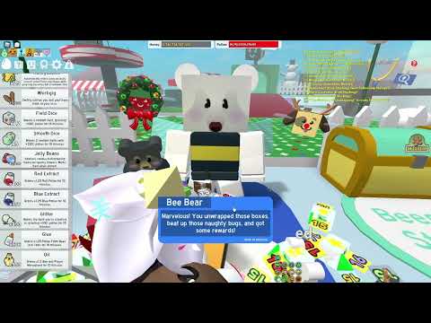 Completing Bee Bear's 4th Quest | Roblox Bee Swarm Simulator Beesmas Update