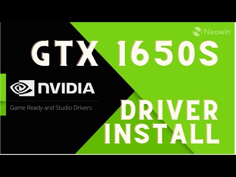 How to Install GTX 1650S Driver.