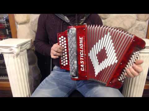 NEW Red Castiglione Diatonic Button Accordion | Reverb Canada
