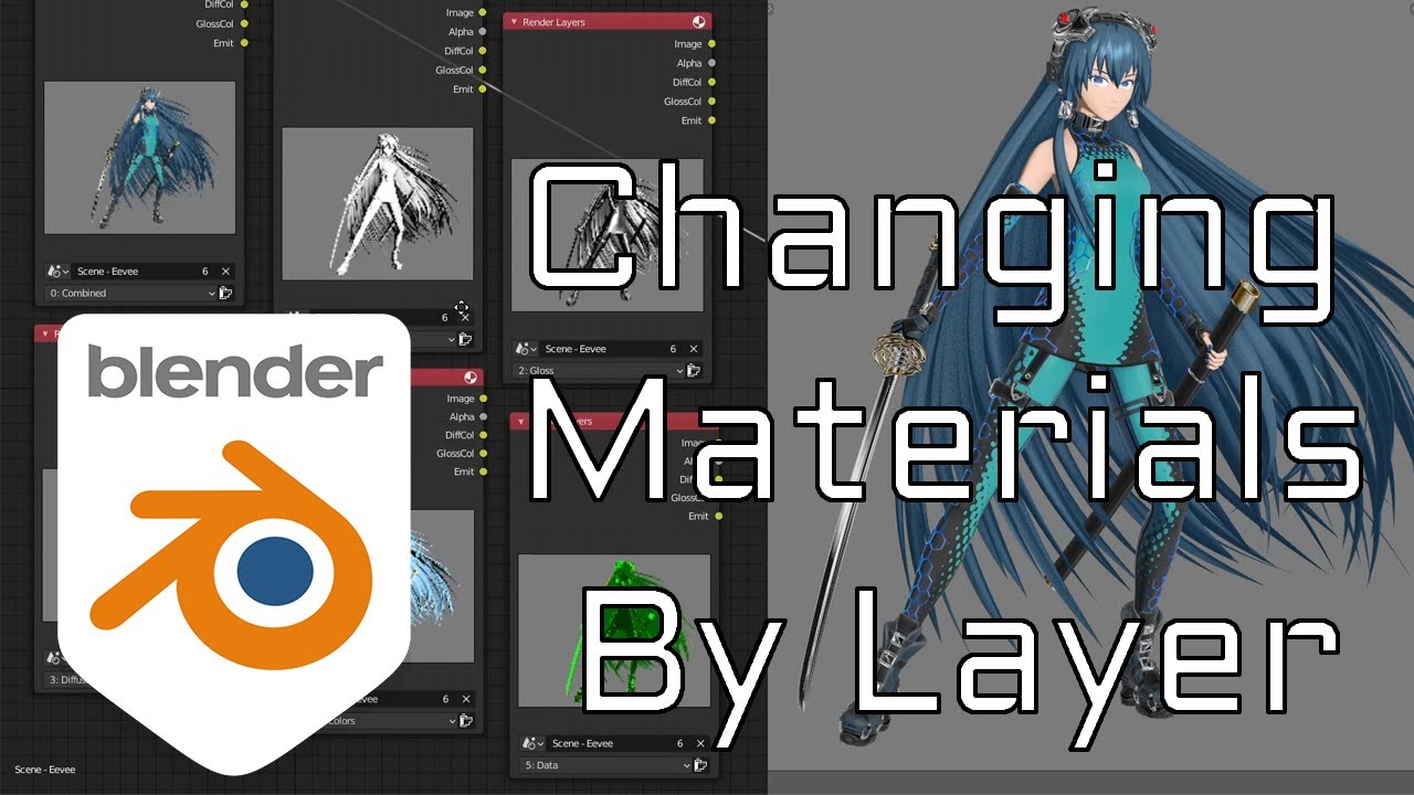 Changing Materials By Layer in Blender