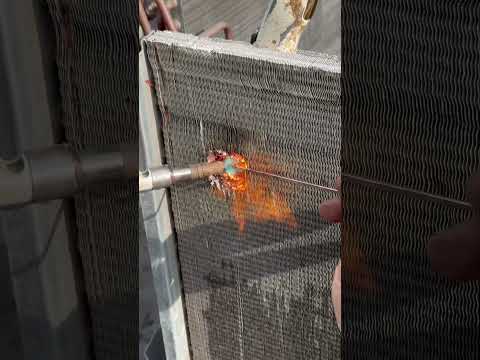 Brazing Live on AC CONDENSER