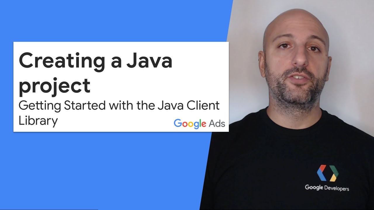 Getting started with the Java client library - Creating a Java project