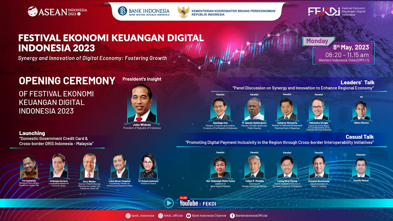 OPENING CEREMONY OF FESTIVAL EKONOMI KEUANGAN DIGITAL INDONESIA 2023