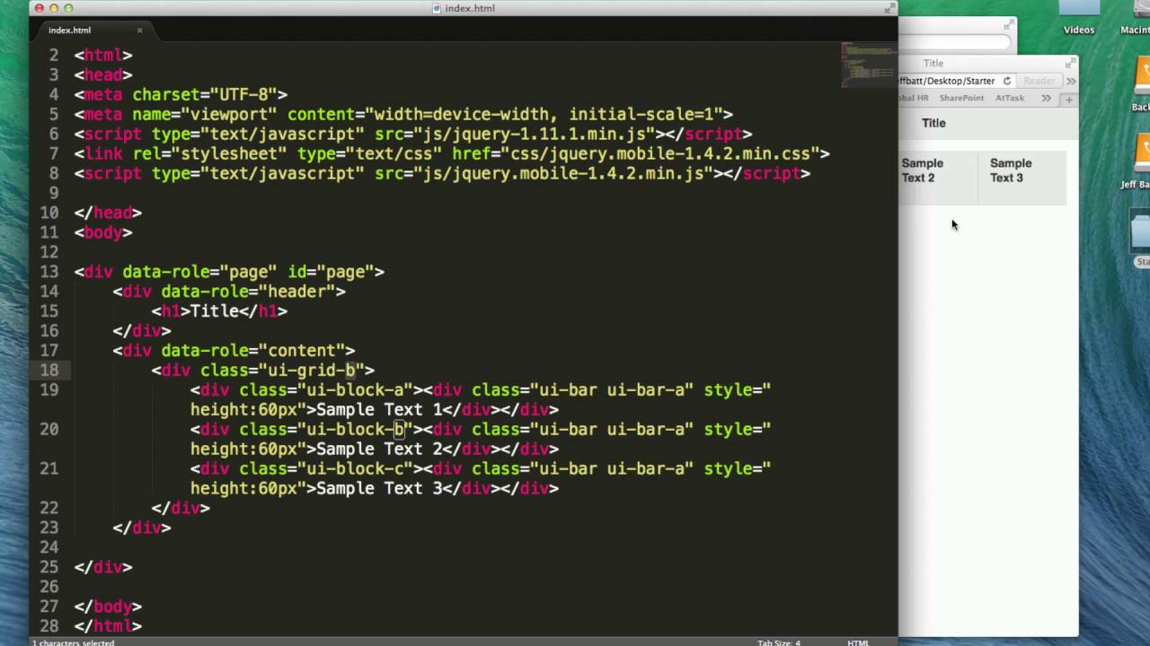 jQuery Mobile Grids Part 2