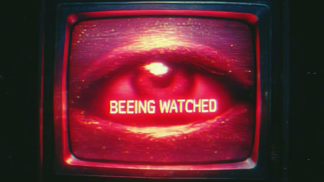 YOU ARE BEING WATCHED 👁️ | 1 Hour Dark Surveillance TV Background (4K Ambient Visual)