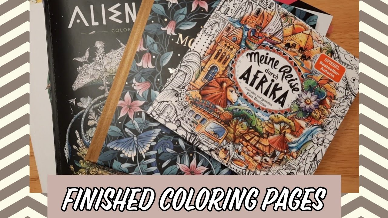 My Finished Coloring Pages For January (2024)