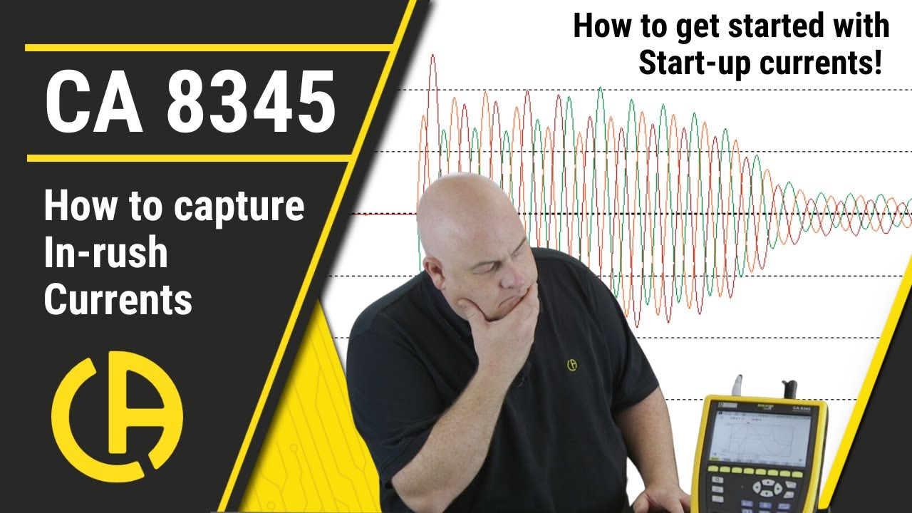 Capture in-rush current waveforms with CA 8345