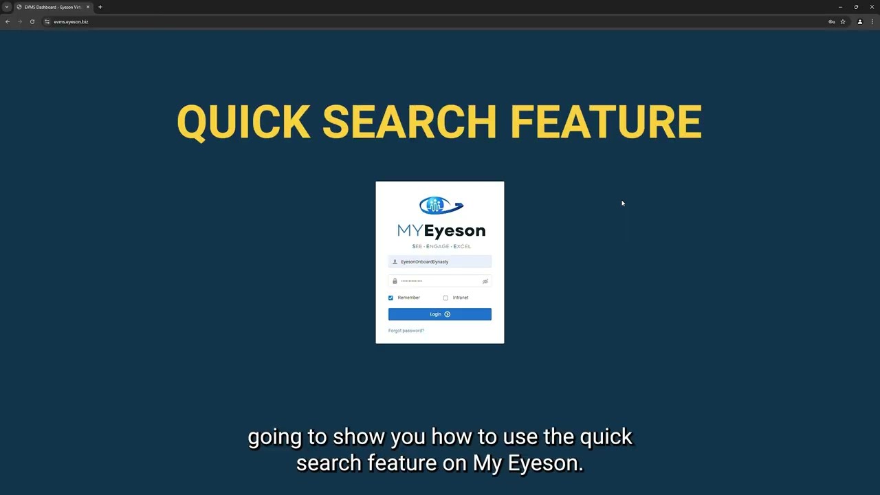 Find Anything in Seconds, Eyeson's Quick Search Feature