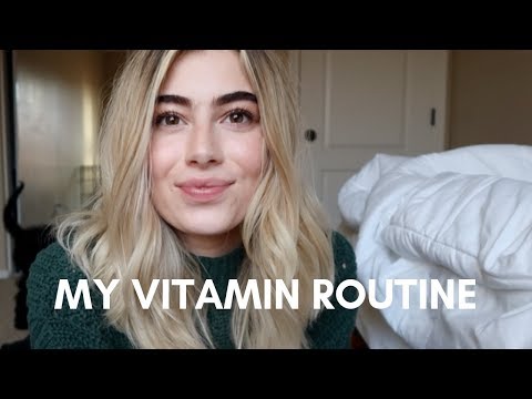 My vitamin routine for clear skin and healthy hair