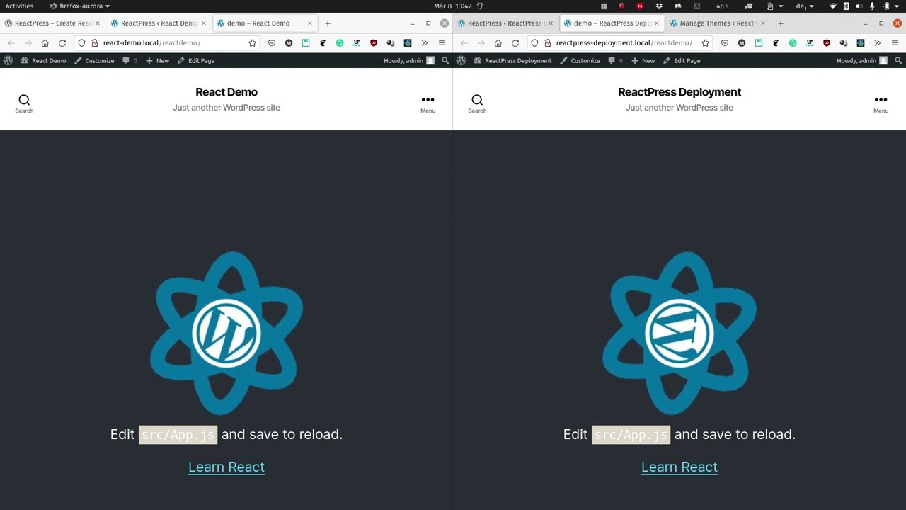 Deploy your React app with ReactPress