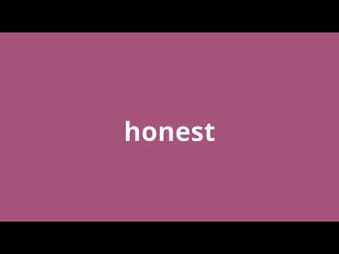 what is the meaning of honest