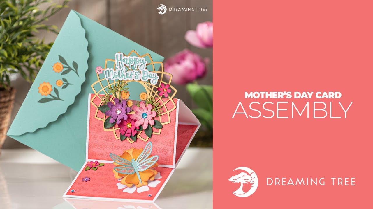 SVG File - Mother's Day Card - Assembly Tutorial (For Cricut, Silhouette, and ScanNCut)