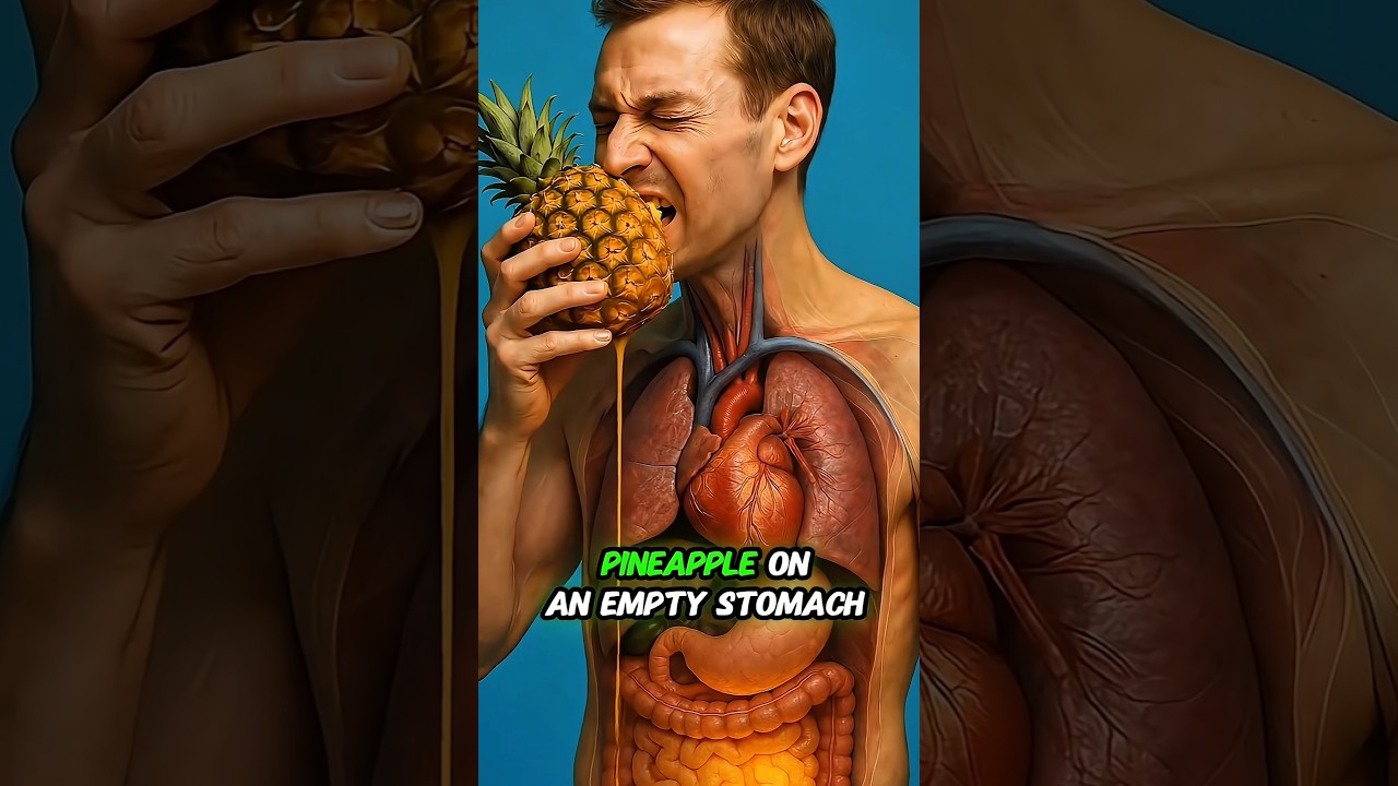 What happens while eating pineapple in the human body? #humanbody #anatomy #3danimation