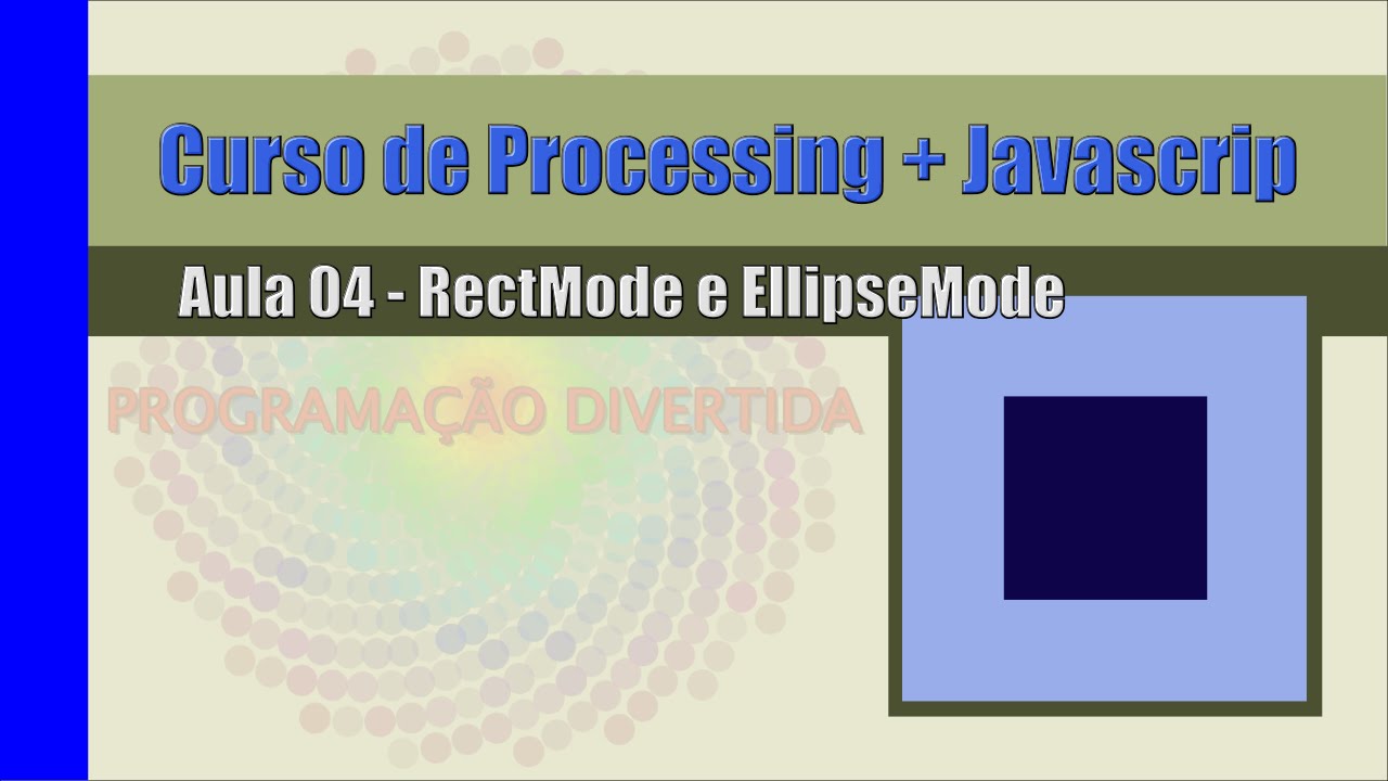 Processing + Javascript - Aula 04 - RectMode e EllipseMode