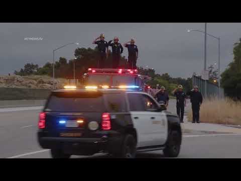 LASD Procession Escorts Santa Clarita Deputy to Coroner in Downtown Los Angeles – KeyNewsNetwork