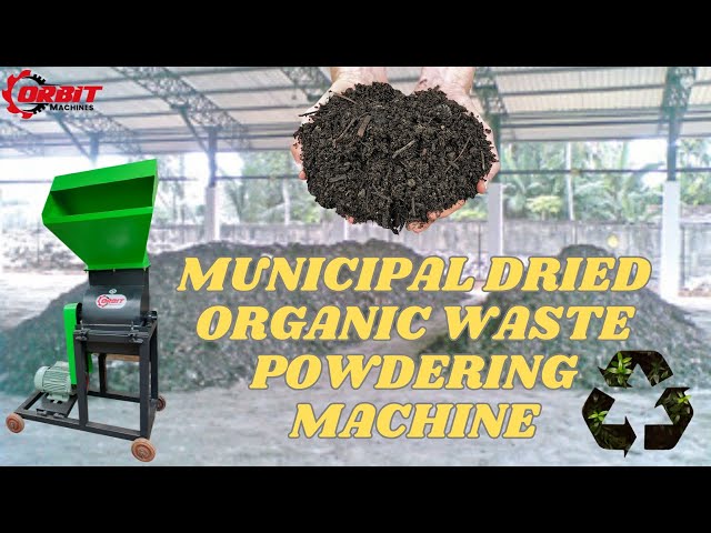 Powdering Machine - Municipal Solid Waste Twin Shaft Shredder ...
