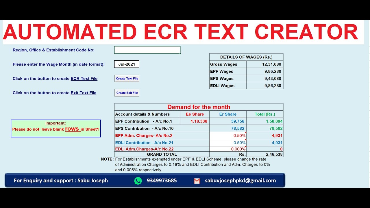 How To Generate PF ECR TEXT File In Excel Ecr Text File Format ECR How To Generate PF ECR TEXT File In Excel Ecr Text File Format ECR
