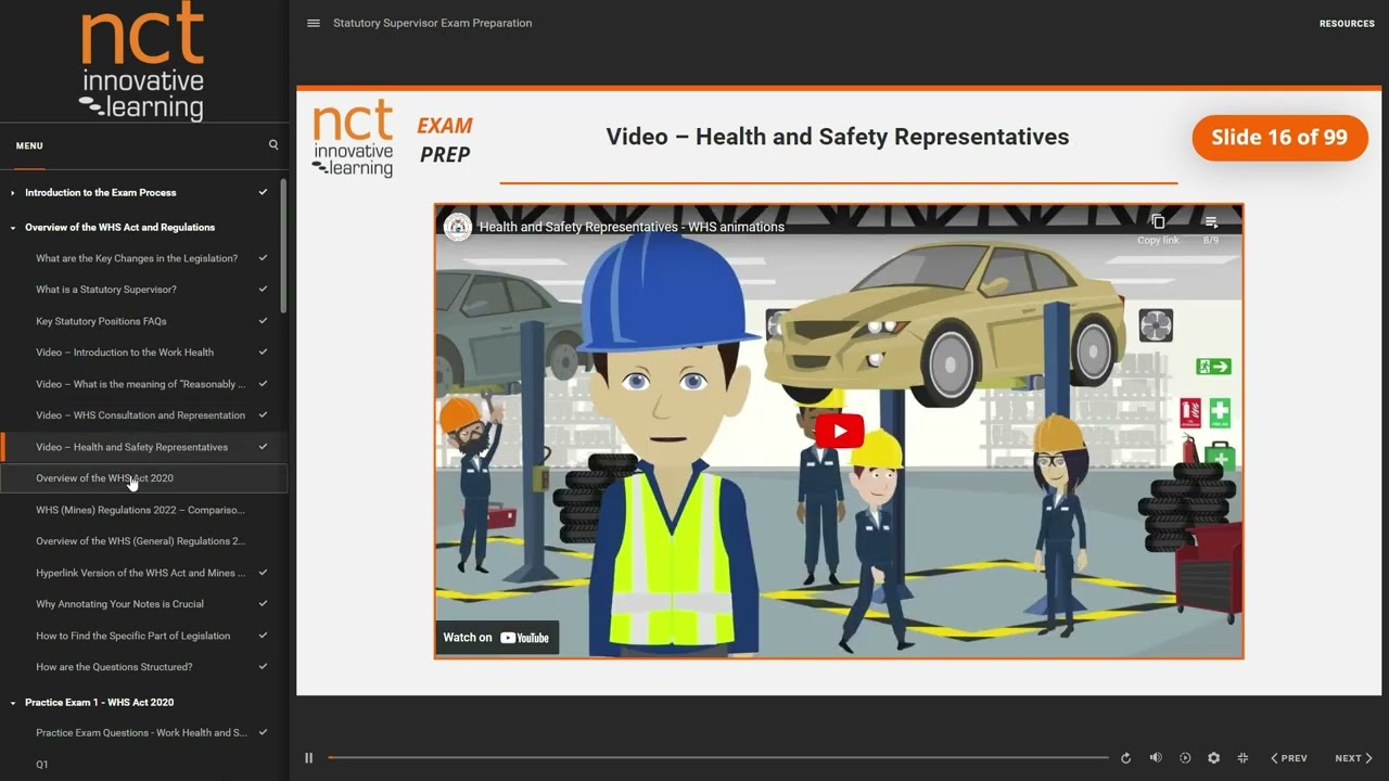 Schedule 26 Statutory Supervisor - DMIRS Legal Exam Prep Course Demo
