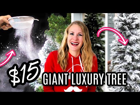 DIY PROFESSIONAL CHRISTMAS TREE MAKEOVER ❄️ Flocking on a dime (looks so high end!)