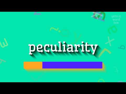 How to say "peculiarity"! (High Quality Voices)