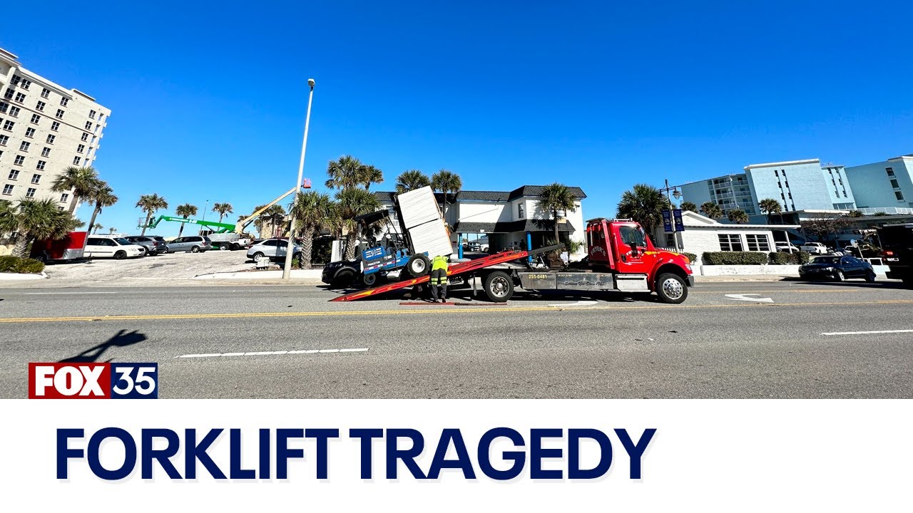 Woman run over by forklift at Florida motel, authorities say