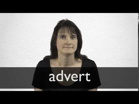 ADVERT——含义、同义词和翻译| 柯林斯英语词典资源