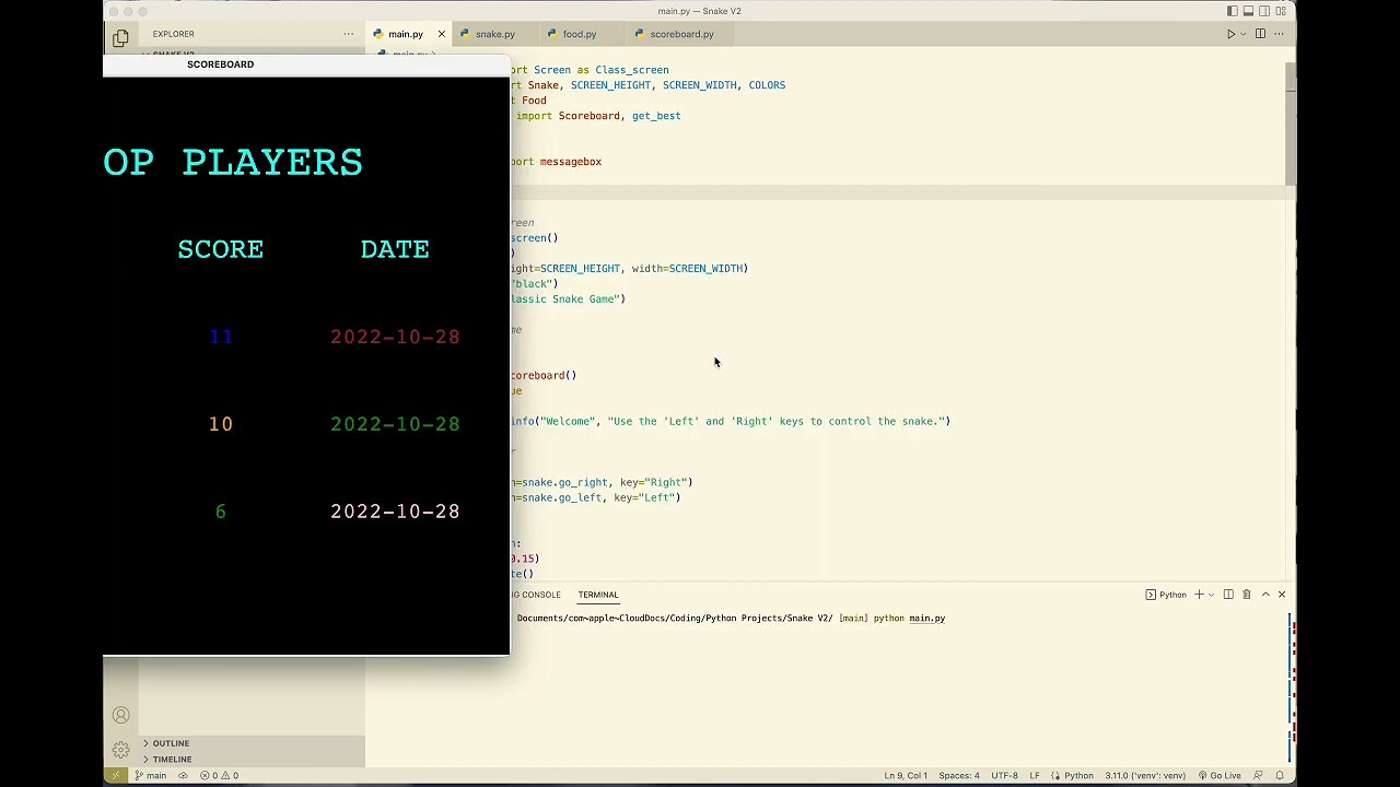 CS50x Project: Snake Game