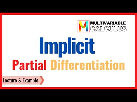 Implicit partial differentiation
