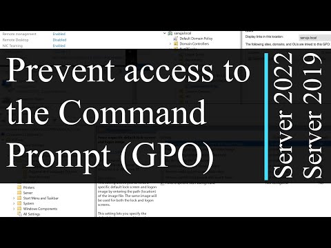 Prevent access to the command prompt (GPO) - Windows Server 2022 | Windows 11