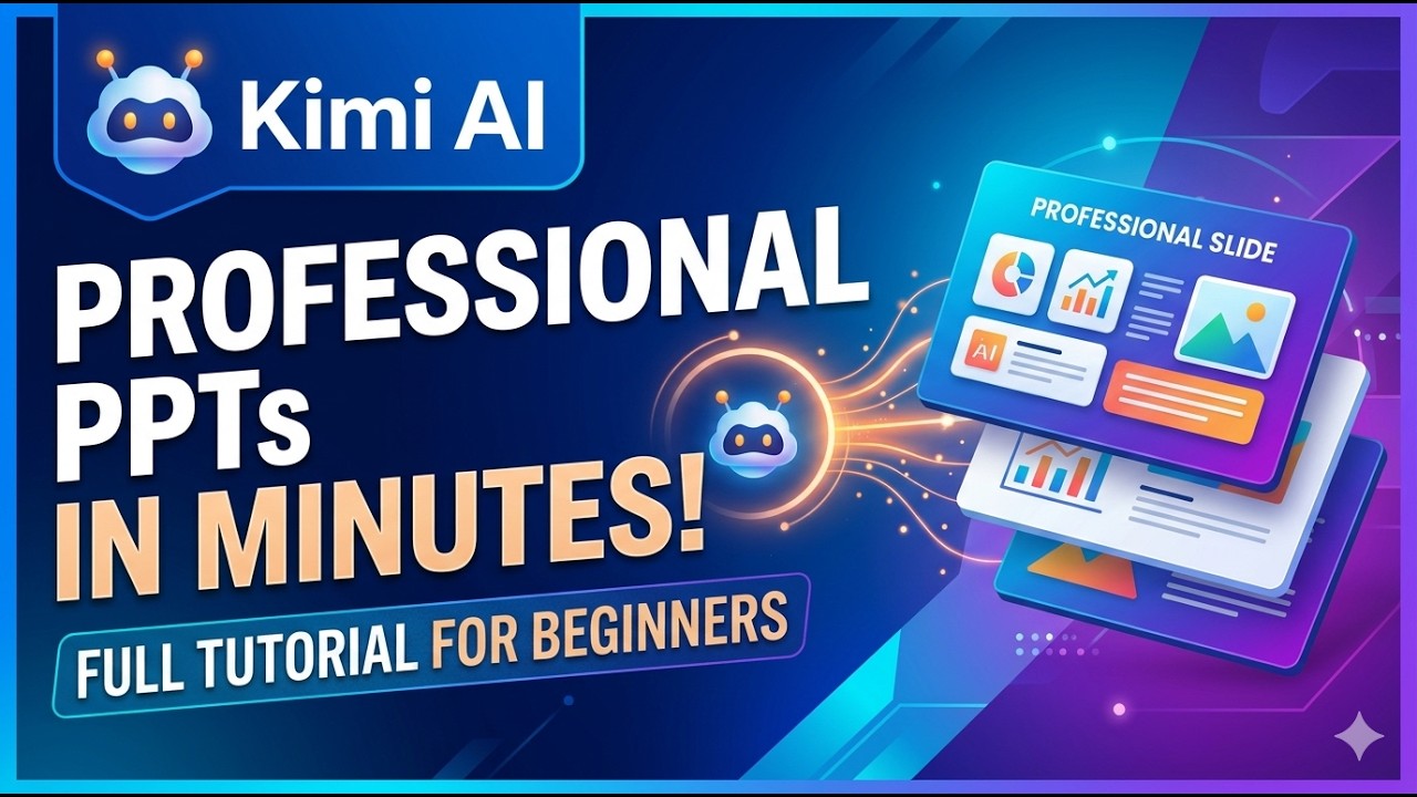 Make Professional PPTs in Minutes Using Kimi AI | Full Tutorial for Beginners