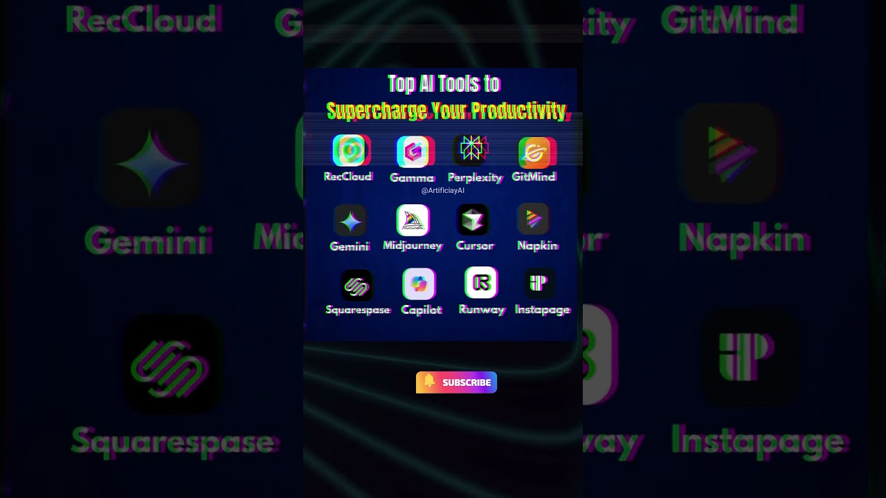 Top 12 AI Tools That’ll 10x Your Productivity in 2025 🚀 | Must-Try Free AI Tools! #shorts