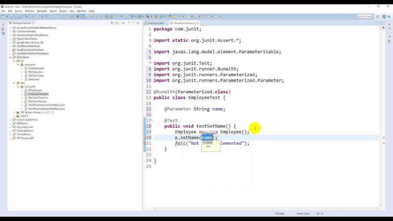 Troubleshooting - IllegalAccessException problem in JUnit Parameterized Test