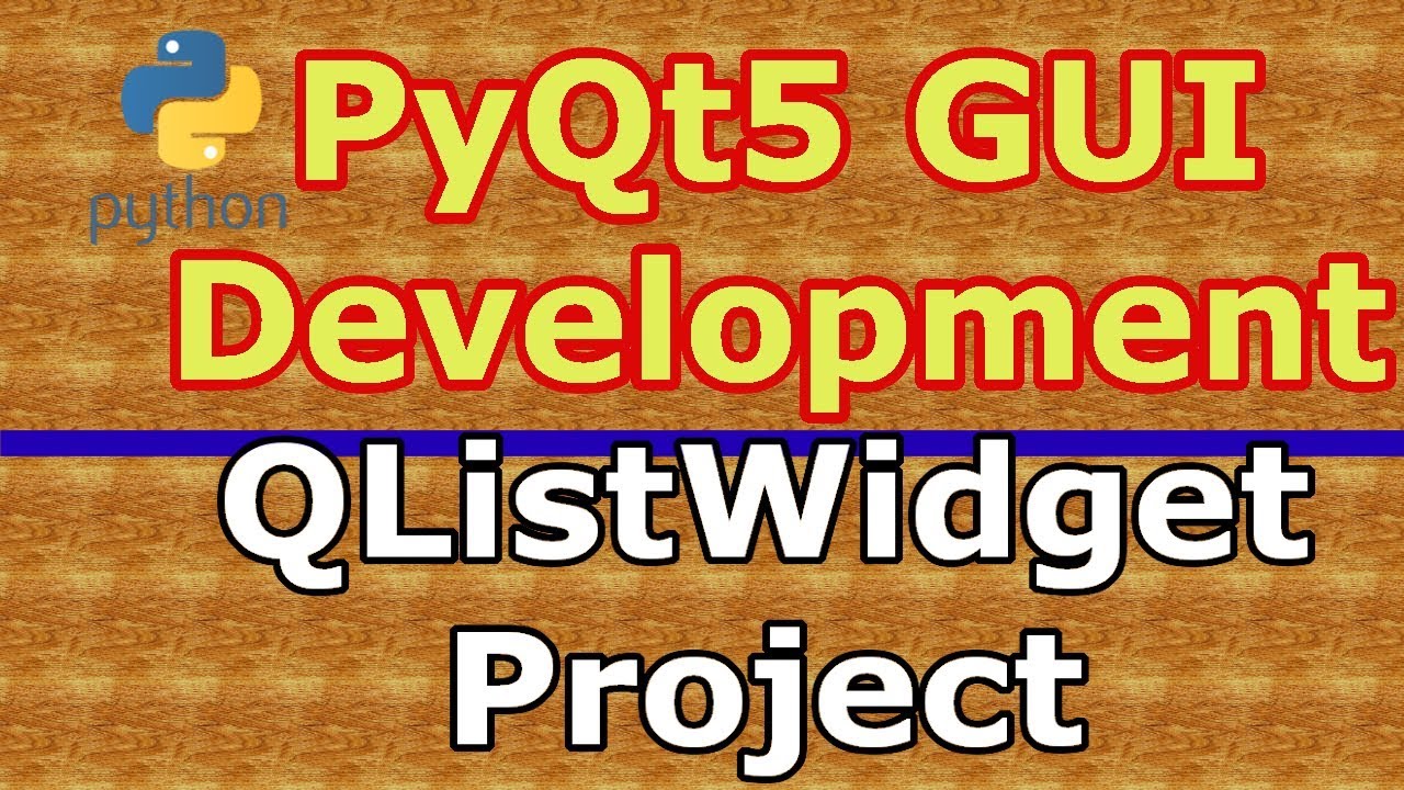 PyQt5 Simple Project With QListWidget | Python GUI