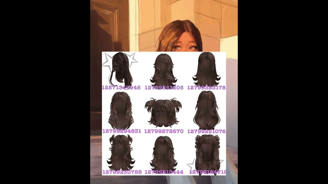 Berry avenue hair codes for girls brown hair edition 🤍✨☁️