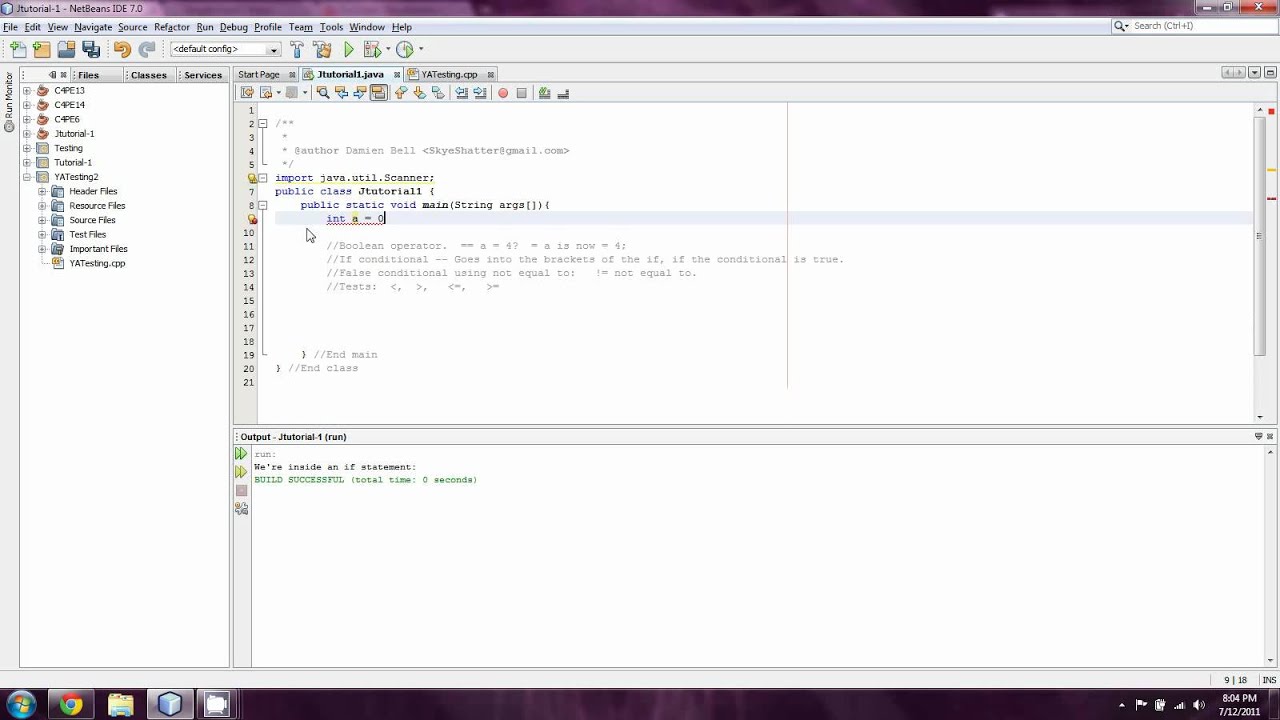 BeginnersJava.com -- Java- Lesson 6- Intro to if/else logic