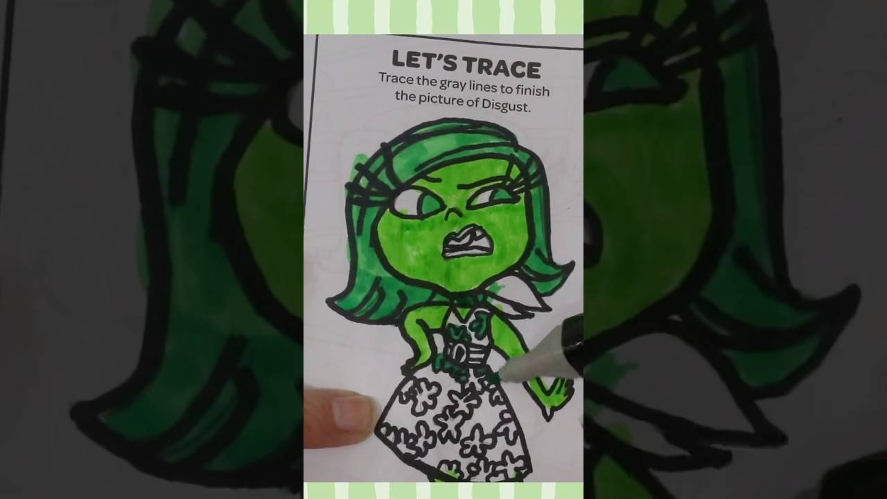 Coloring Inside Out Disgust and Joy