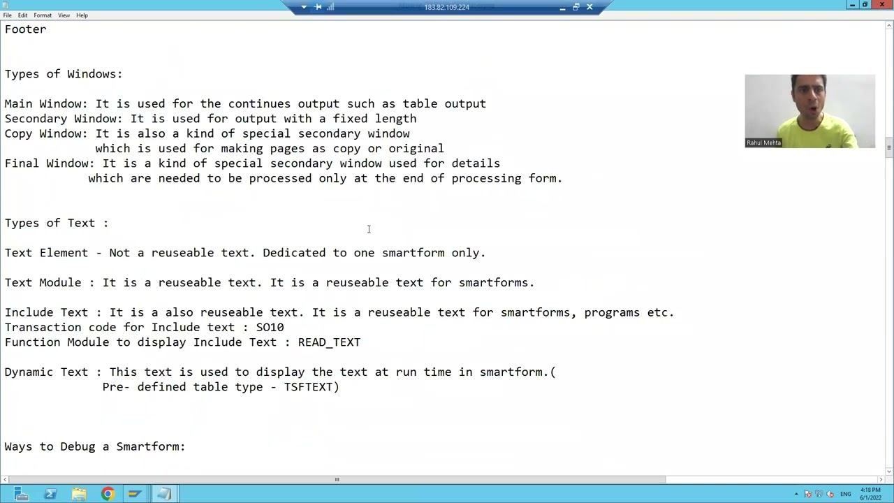 3 - Smartforms - Creation Part2