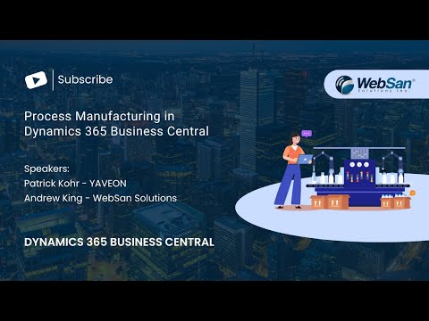 Process Manufacturing for Dynamics 365 Business Central