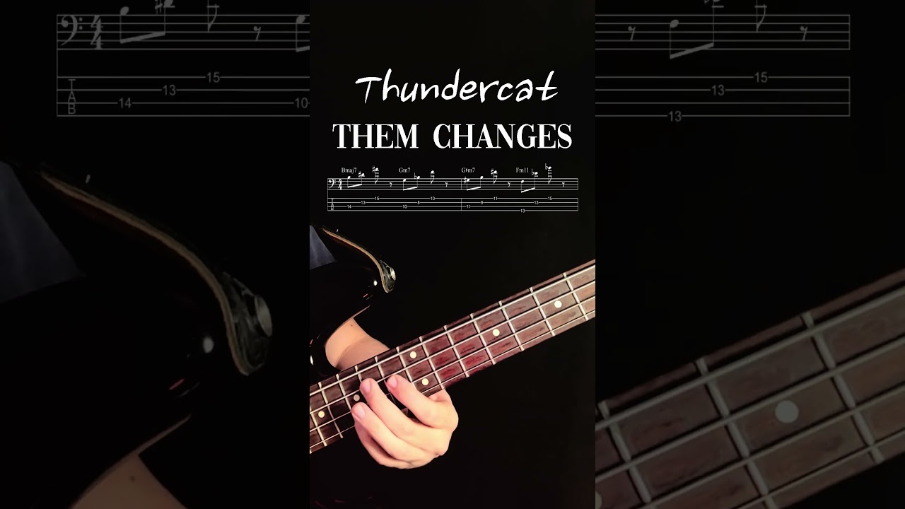 Easy Basslines |Them Changes - Thundercat  #bassguitar #guitar #bass