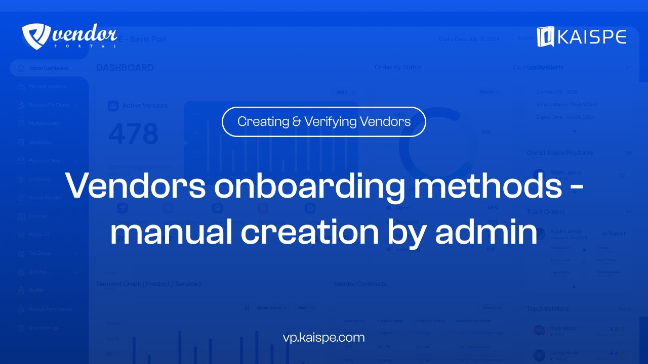 Manual Vendor Creation (Admin/User)