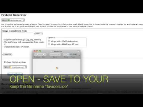 How To Create a Favicon ico Image for your Website