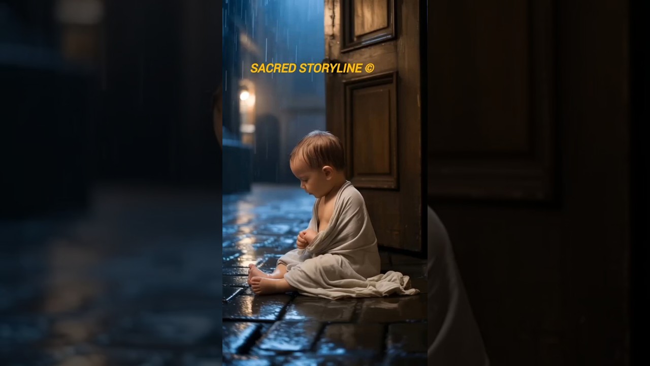 JESUS COMFORTS A BABY LEFT IN THE RAIN 🌧️🥰. #shorts #love #jesus #jesuslovesyou