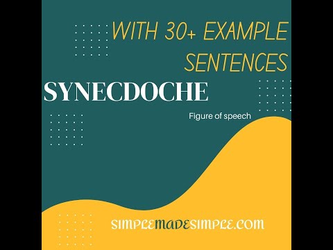 Synecdoche - Figure of speech - with 30+ example sentences.