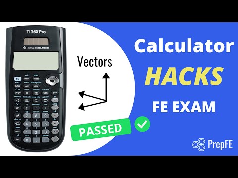 Get EASY FE Exam points - Vector Problems with TI-36x Pro Calculator