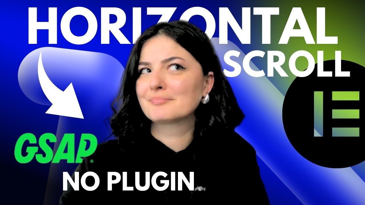 GSAP HORIZONTAL SCROLL WITHOUT PLUGIN - Elementor Wordpress Tutorial Flex Container