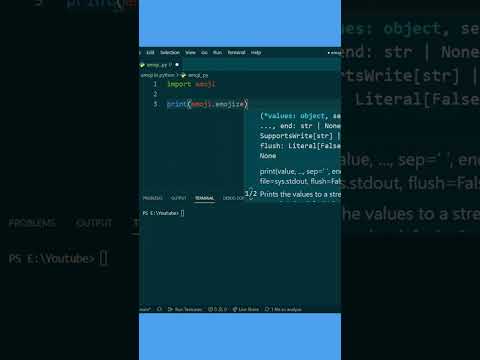 How To Use Emoji In Python || Python Tips And Tricks