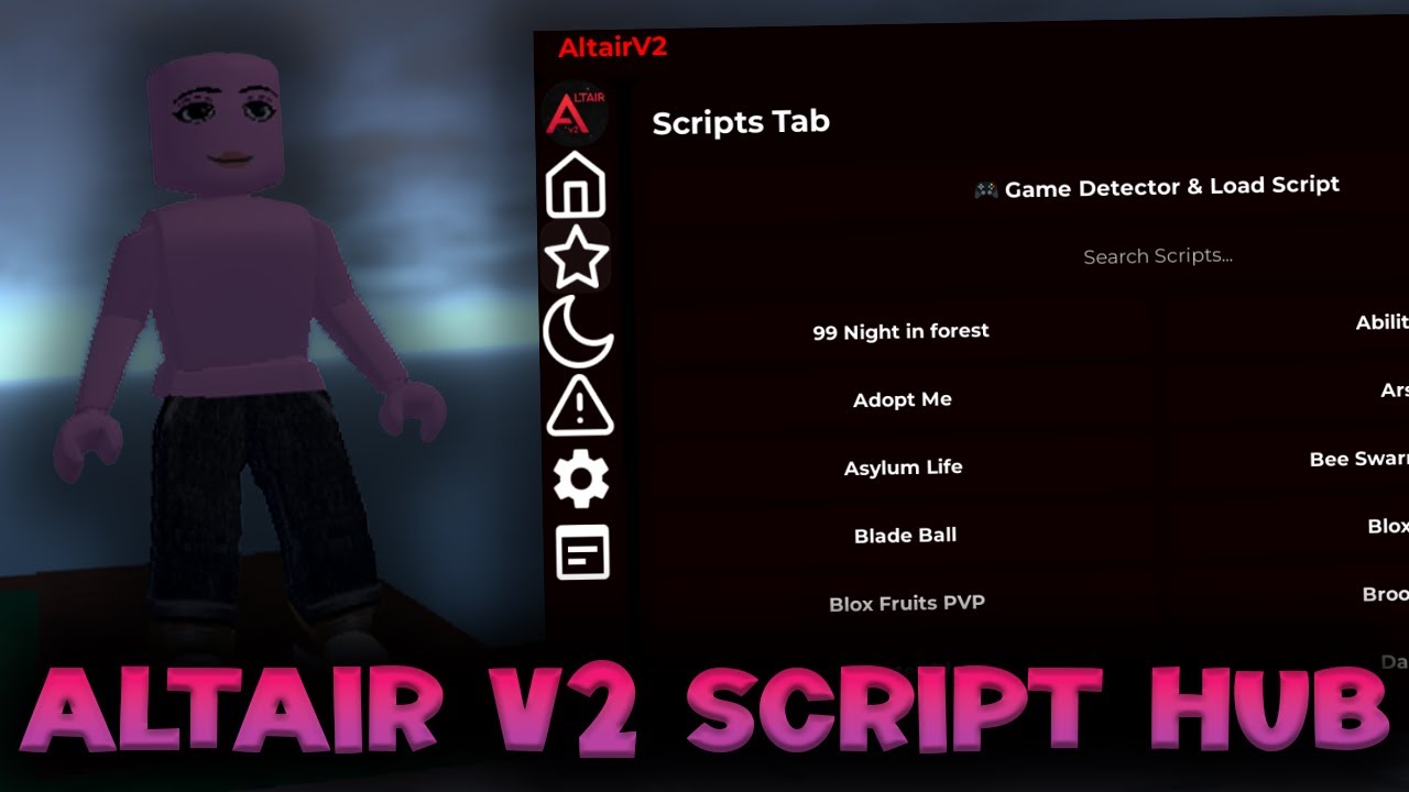 Altair V2 FE Script Hub - ROBLOX EXPLOITING