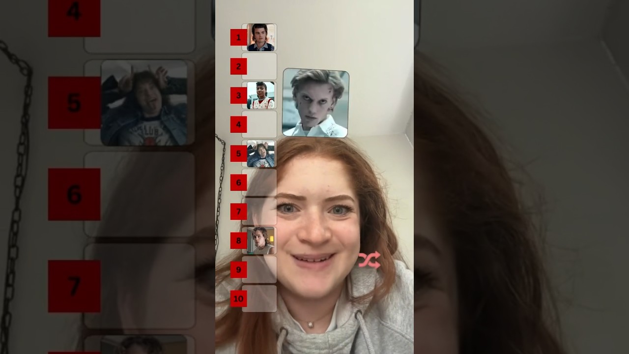 Blind-Ranking Stranger Things Characters! #strangerthings #strangerthingsnetflix #sadiesink #funny