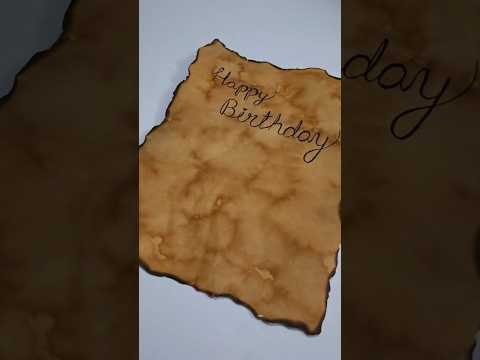 DIY Vintage Paper 📜 | Old paper with coffee 🤎 #shorts #diy #ytshorts #art #trending