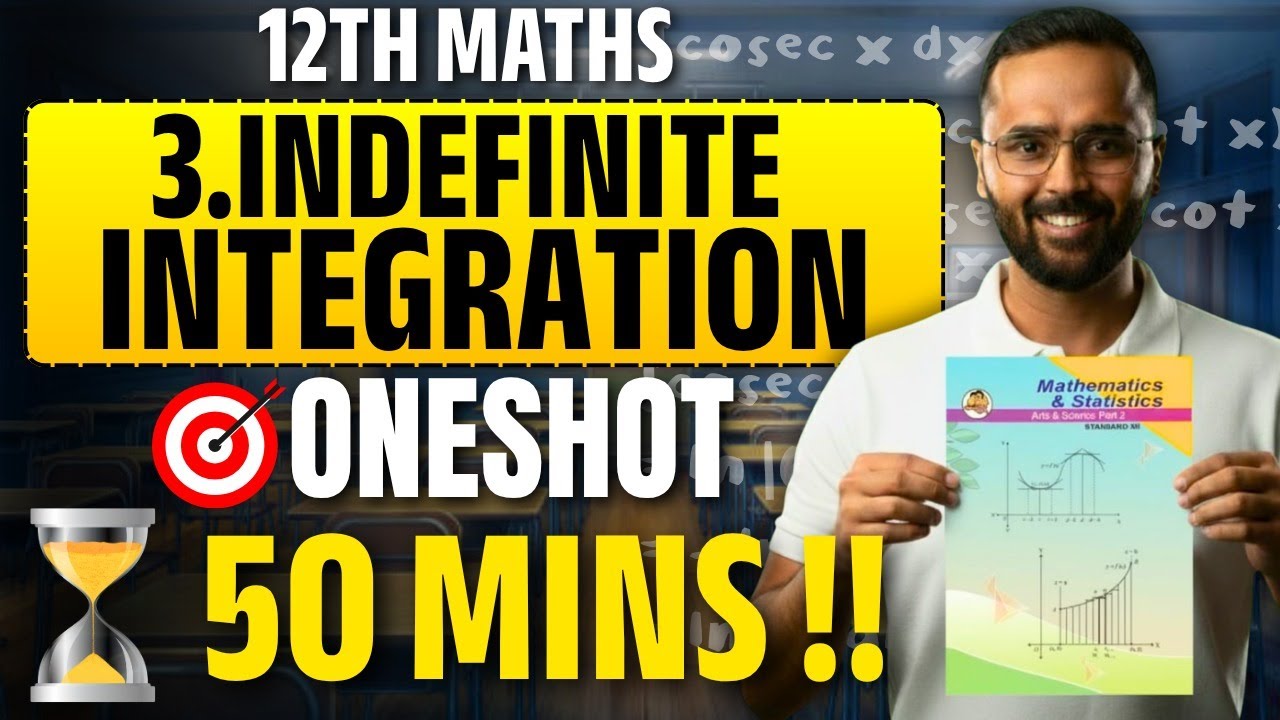 12th Maths |3.Indefinite Integration|One Shot in 50 mins !!|Pradeep Giri Sir